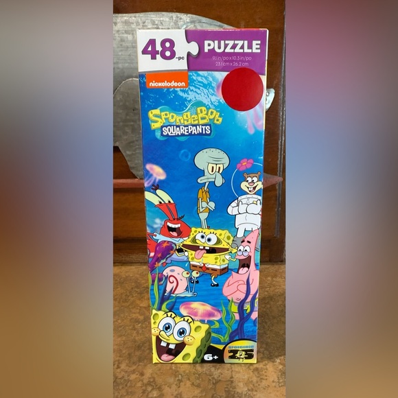 Spin Master | Toys | 48 Piece Puzzle Sponge Bob | Poshmark